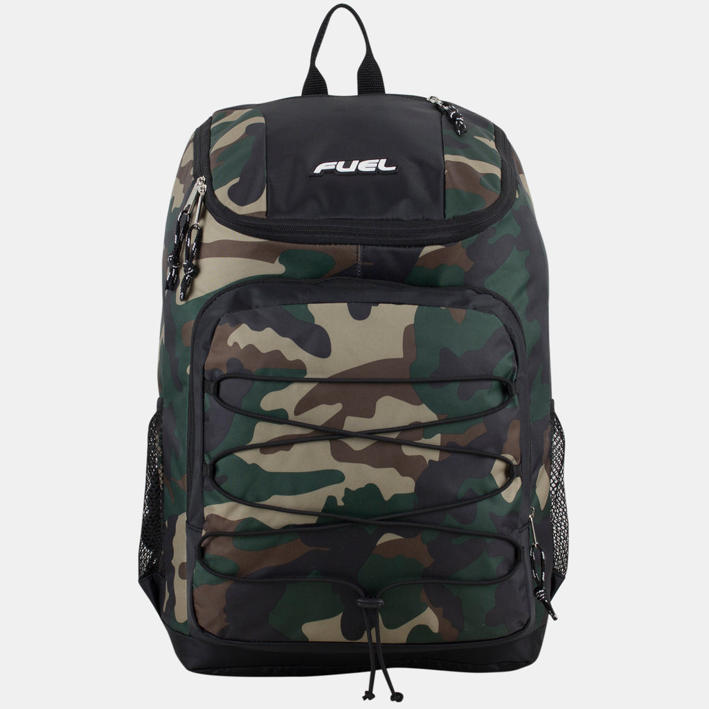 Fuel Wide Mouth Sports Backpack with Front Bungee and Inner Tech Pocke ...