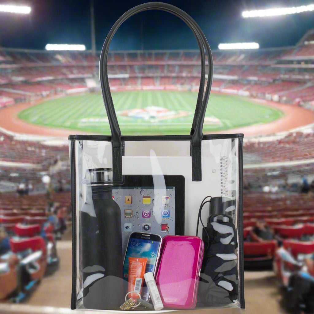Clear Stadium Tote - Approved for NFL, PGA, NCAA, Transparent Bag ...